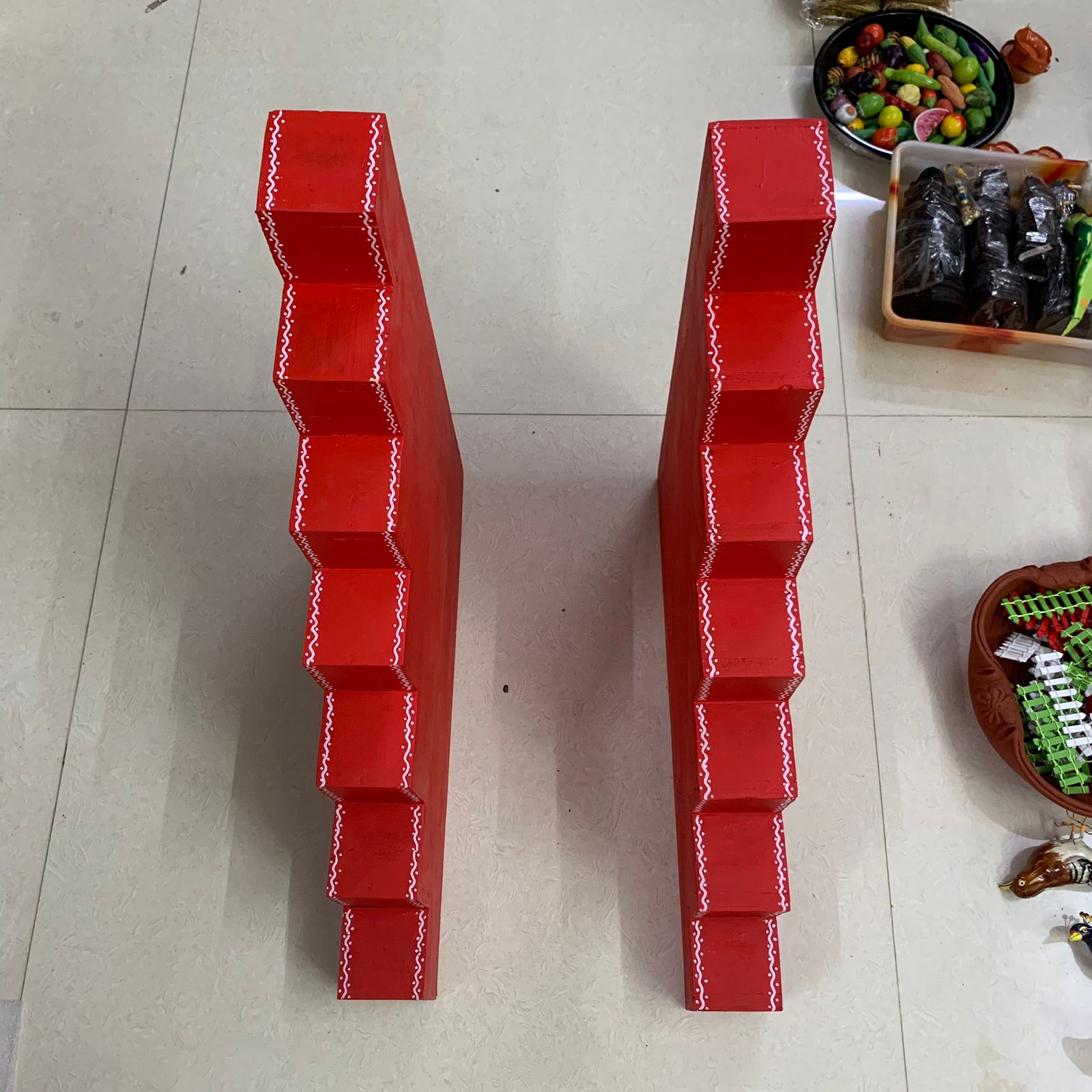 7 Step Diya Stand - Vilakku Padi - DS06 – Decor Duniya