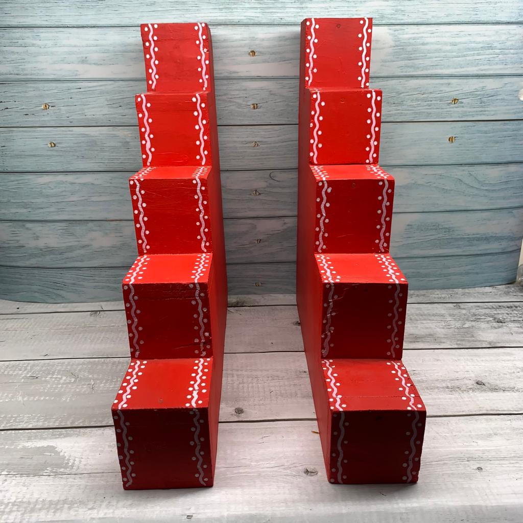 5 Step Diya Stand - Vilakku Padi - DS03 – Decor Duniya