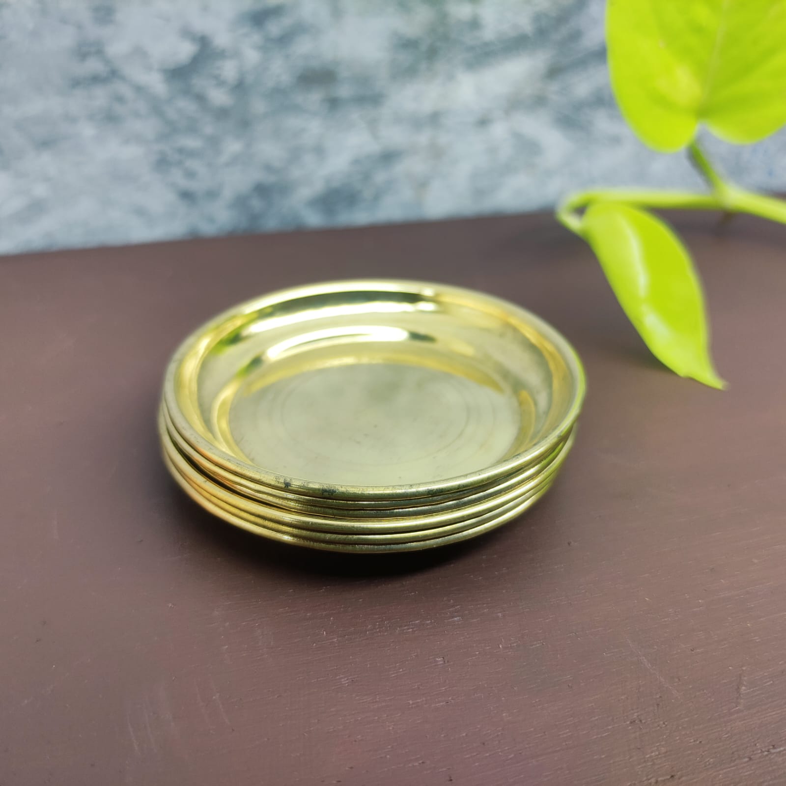 Brass Plate - Set of 6 Pcs - BR26 – Decor Duniya