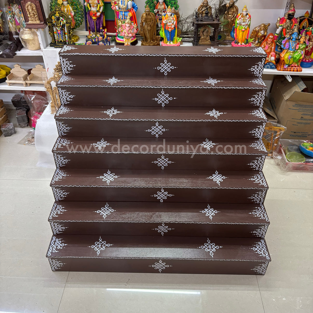 Dismantable 7 Step Golu Padi | 36 inches Width - DGP9 – Decor Duniya