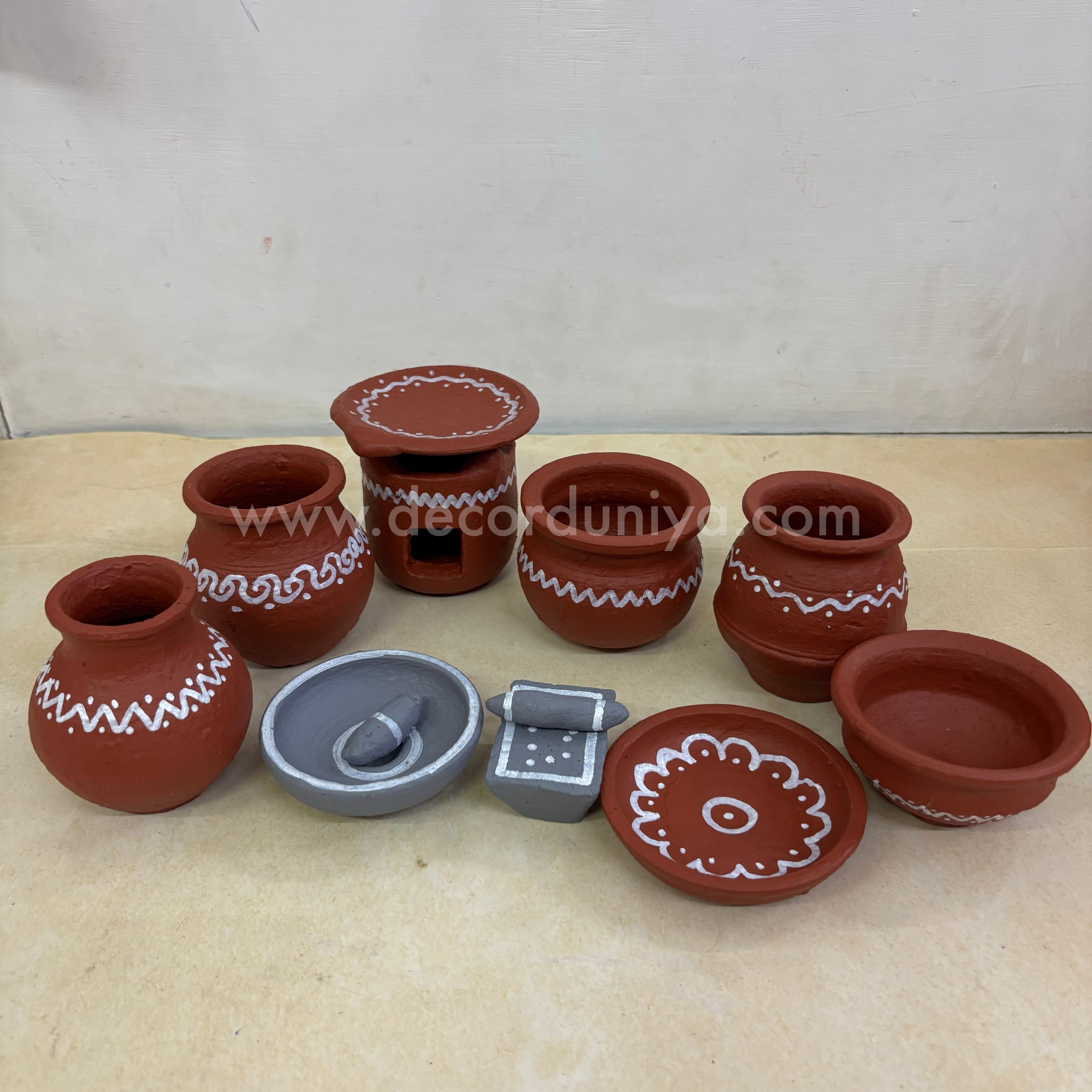 Clay Kitchen Set - CKS2-PR – Decor Duniya