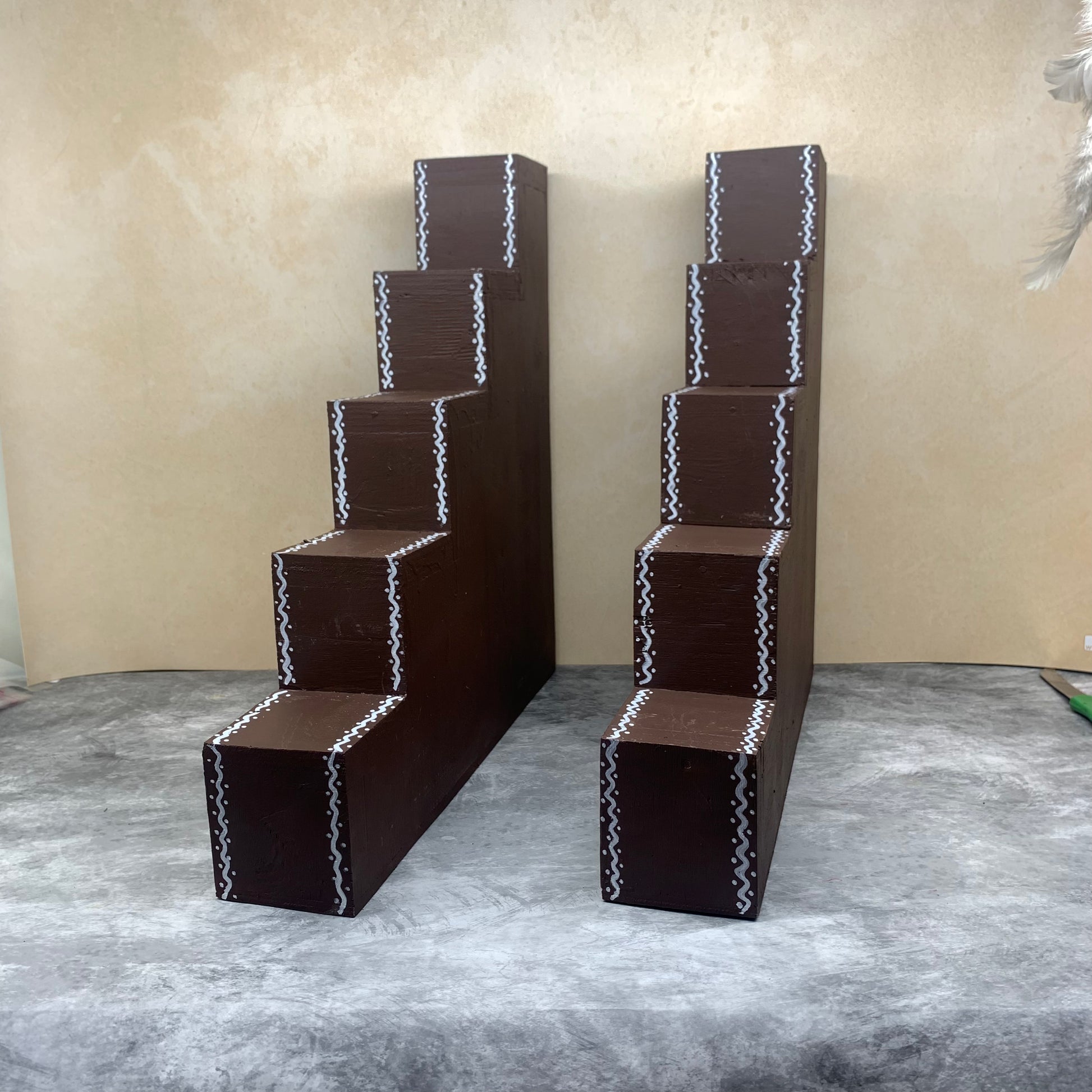 5 Step Diya Stand - Vilakku Padi - DS04 – Decor Duniya