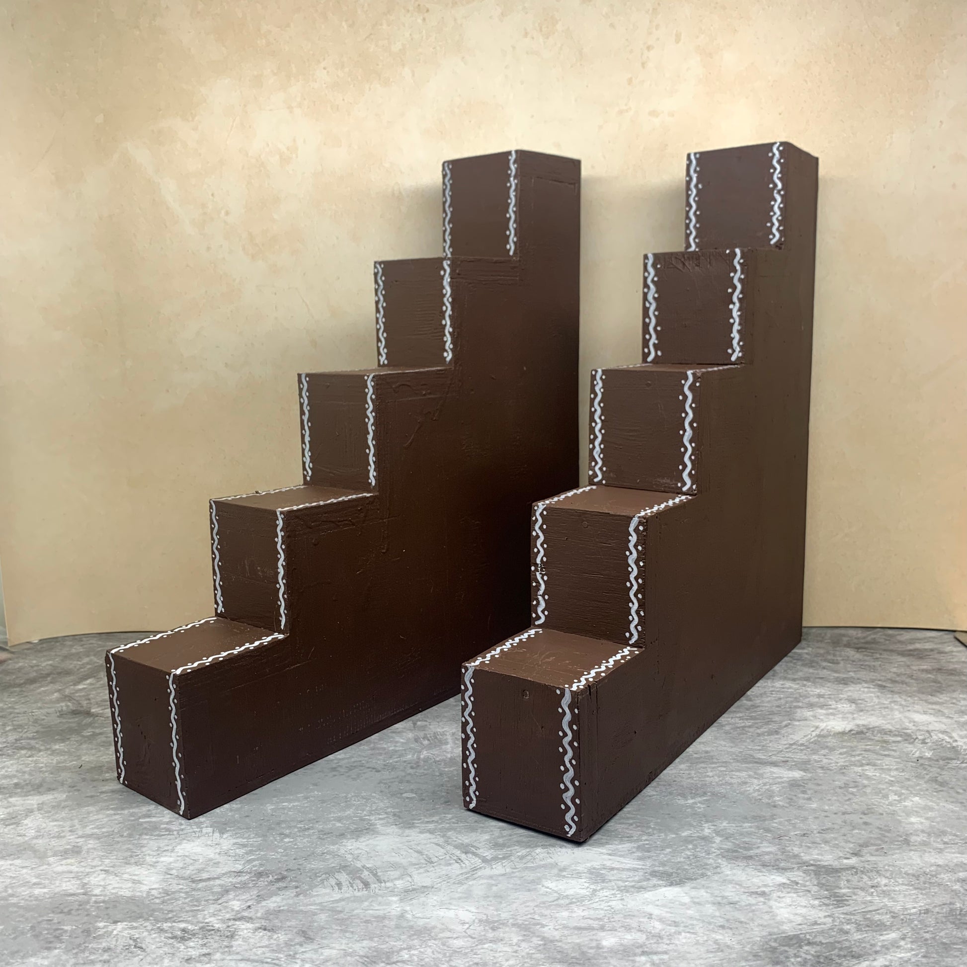 5 Step Diya Stand - Vilakku Padi - DS04 – Decor Duniya