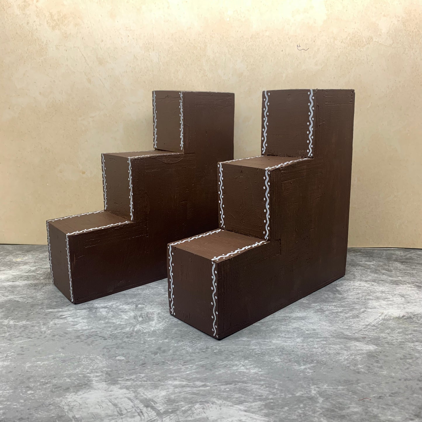 3 Step Diya Stand - Vilakku Padi - DS05 – Decor Duniya