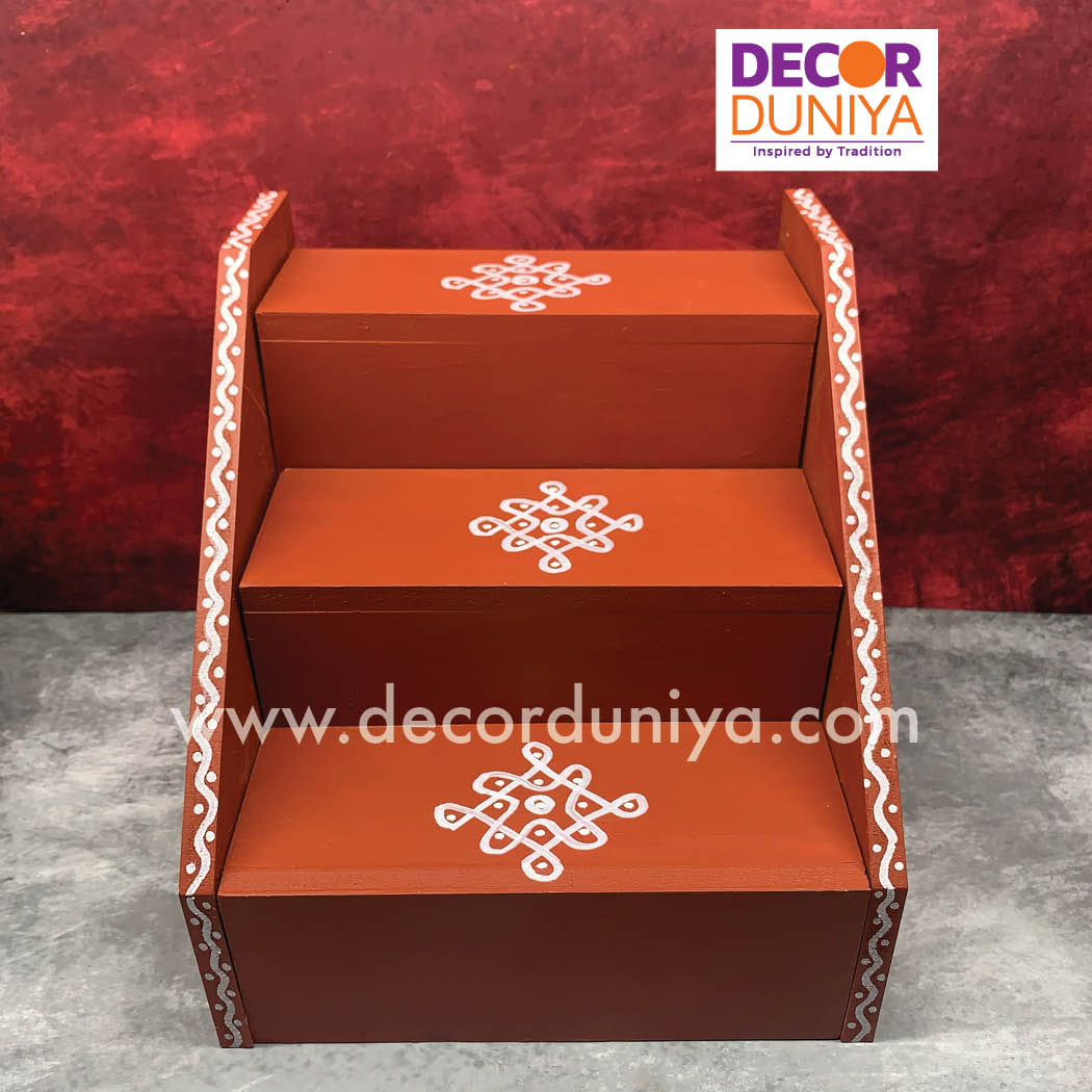 Dismantable 3 step Golu Padi - MS10 – Decor Duniya